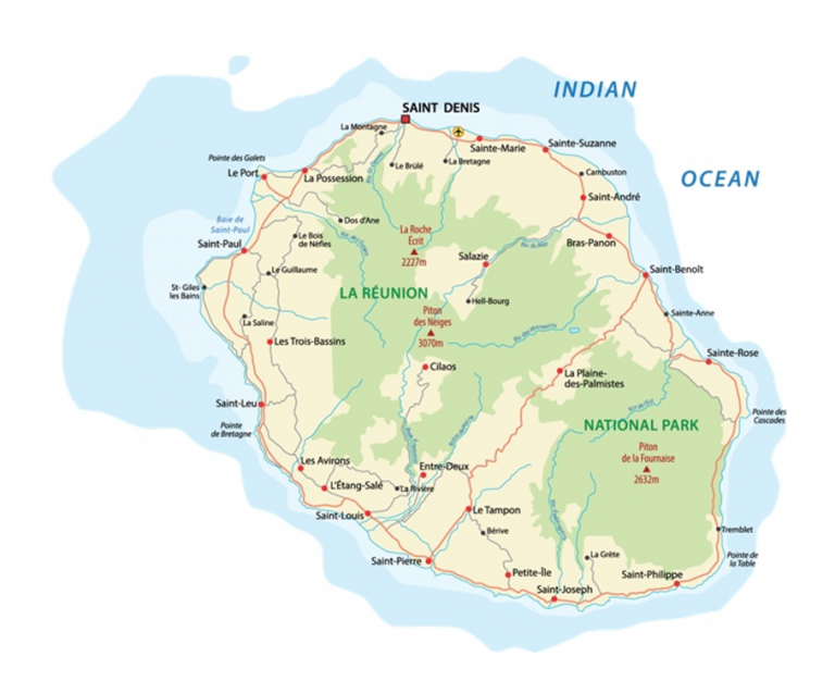 La Reunion, a French Outermost Region located in the Indian Ocean
